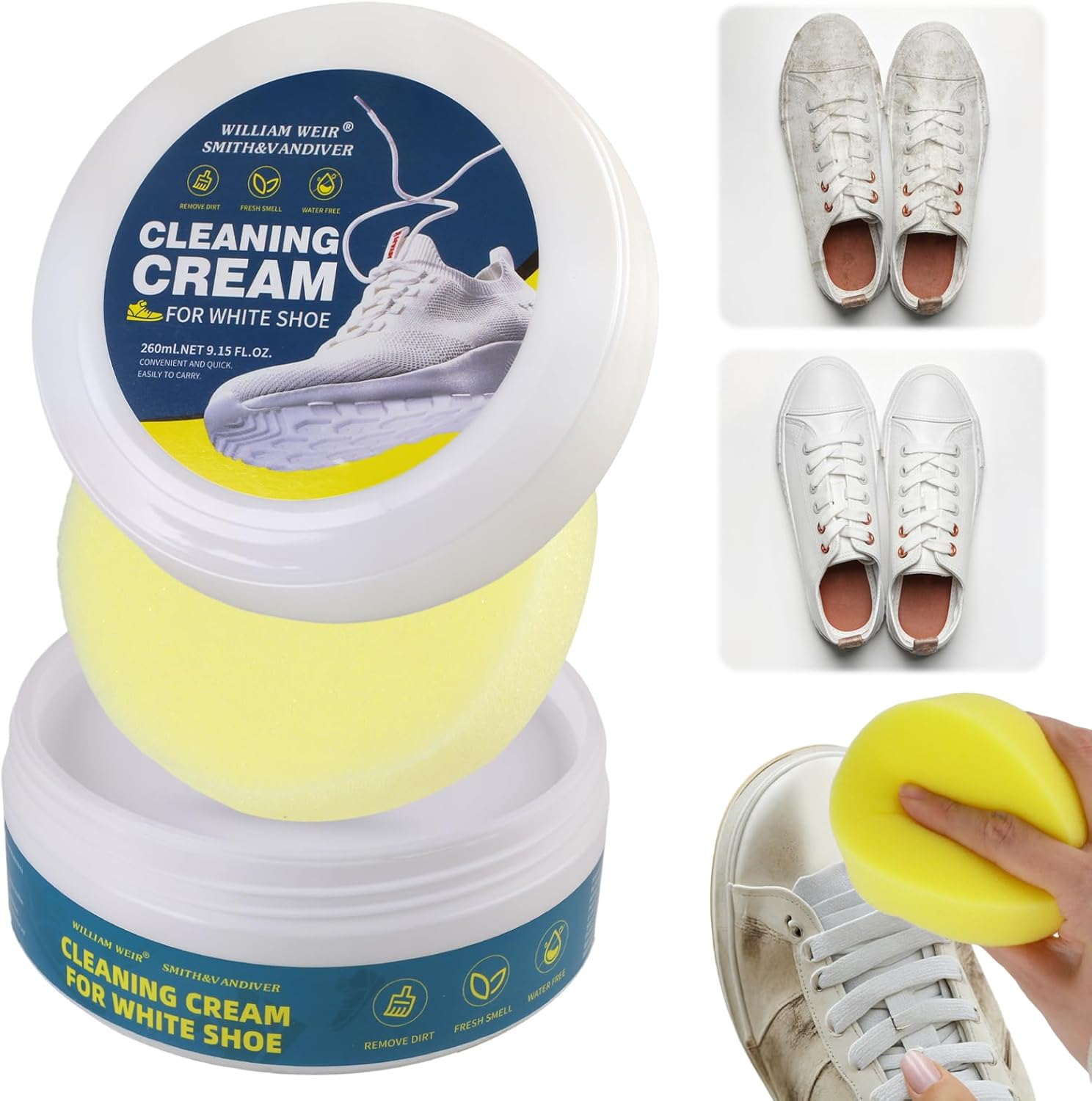 Amazon.com: Multi-Functional Cleaning and Stain Removal Cream With 3pcs ...