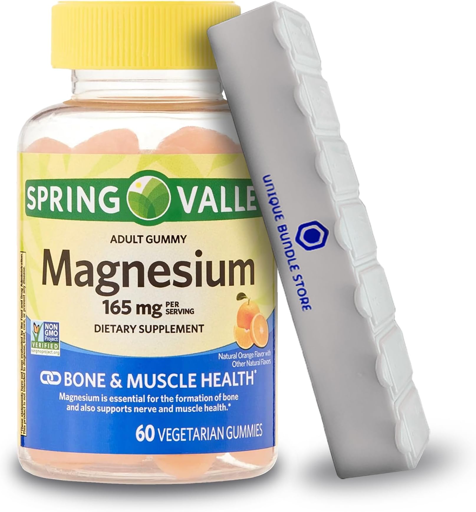 Amazon.com: Spring Valley, Magnesium Gummies, Orange Flavor, 165 mg, 60 ...