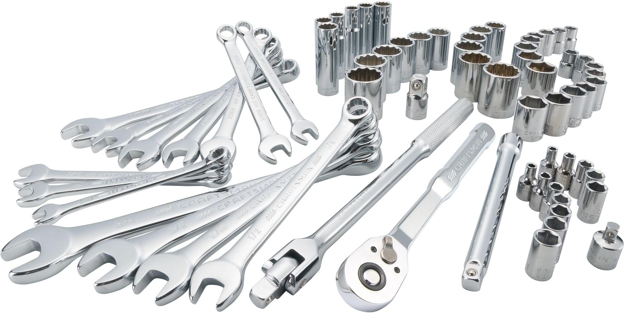 CRAFTSMAN 57 Piece Mechanics Tool Set/Home Tool Set (CMMT99447 ...