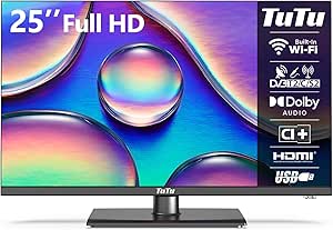 TuTu Smart TV 25 Zoll , Full HD Fernseher mit WLAN, Triple Tuner , App ...