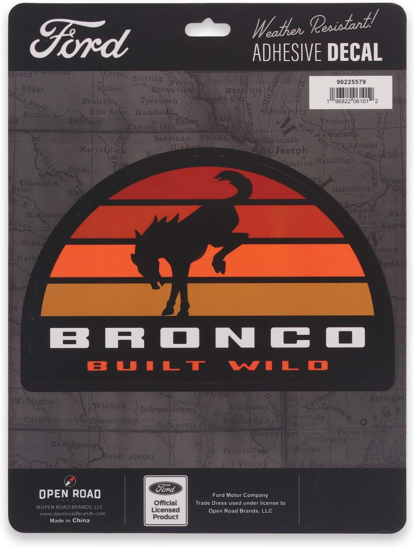 Amazon.com: Ford Bronco 4" Round Premium Vinyl Sticker 4-Pack : Sports ...