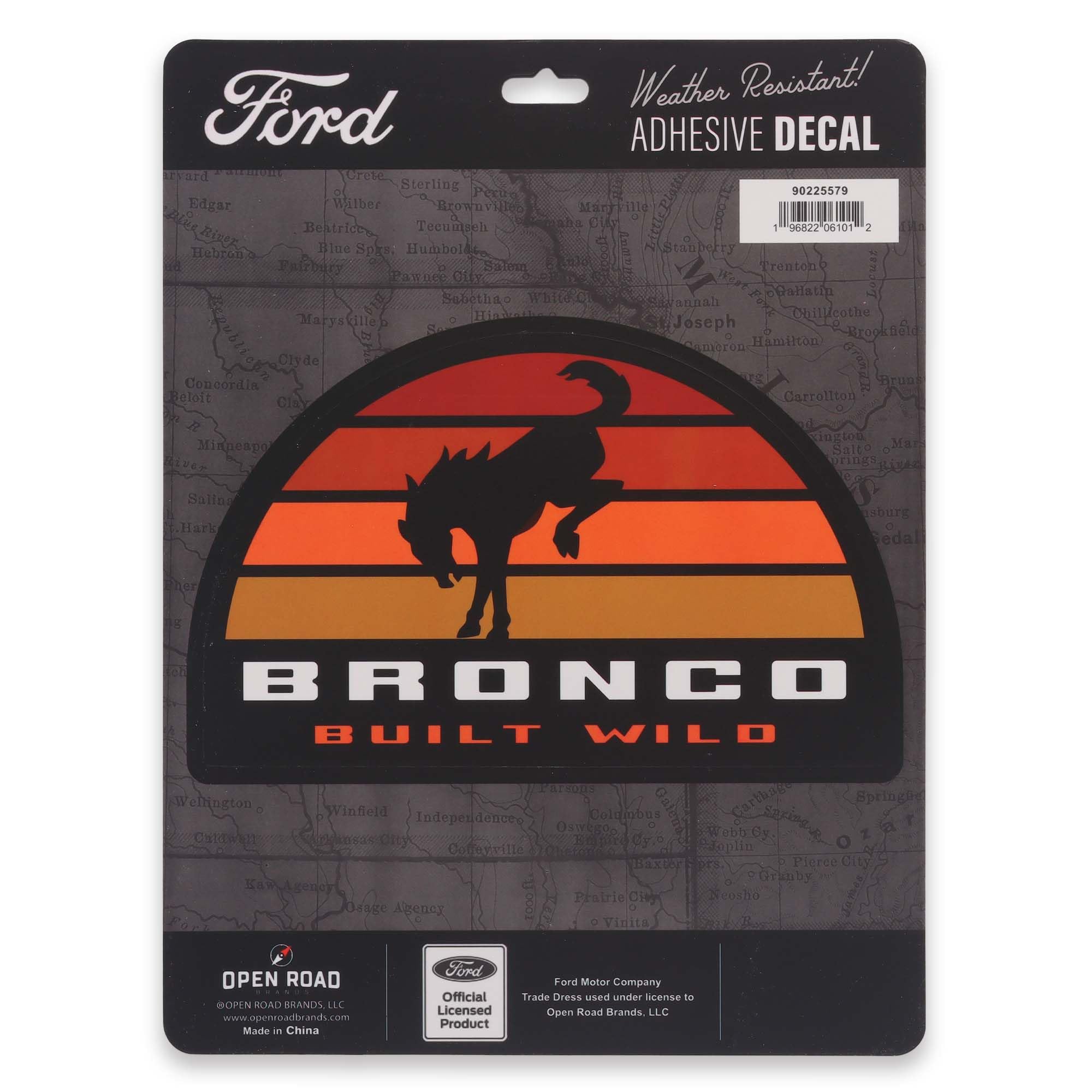 Amazon.com: Ford Bronco Sunset Adhesive Vinyl Decal - Fun Ford Bronco ...