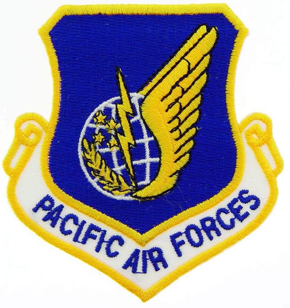 Amazon.com: Pacific United States Air Force USAF Shield Embroidered ...