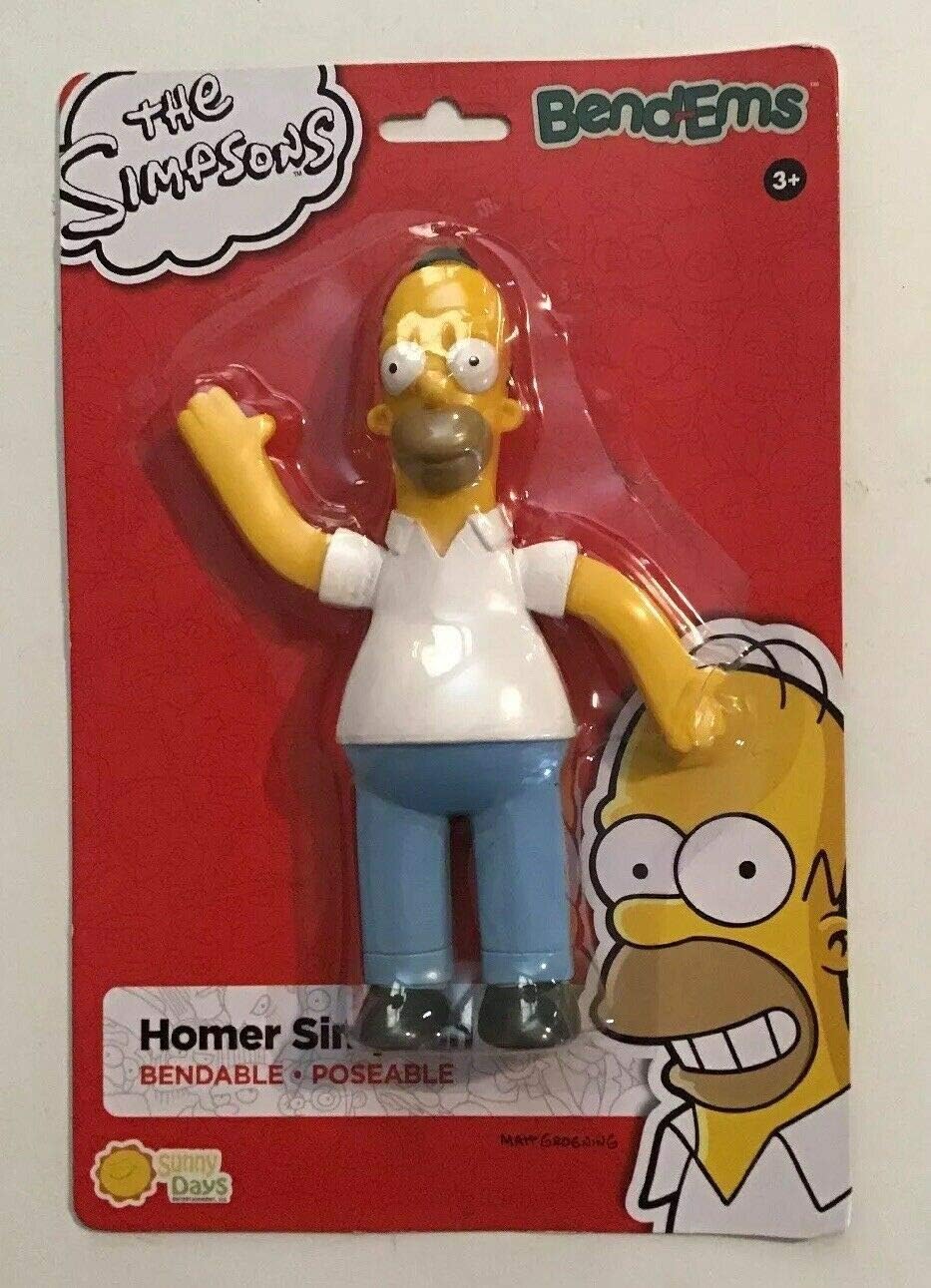 Amazon.com: Bend-EMS The Simpsons Homer Simpson - Bendable, Poseable ...