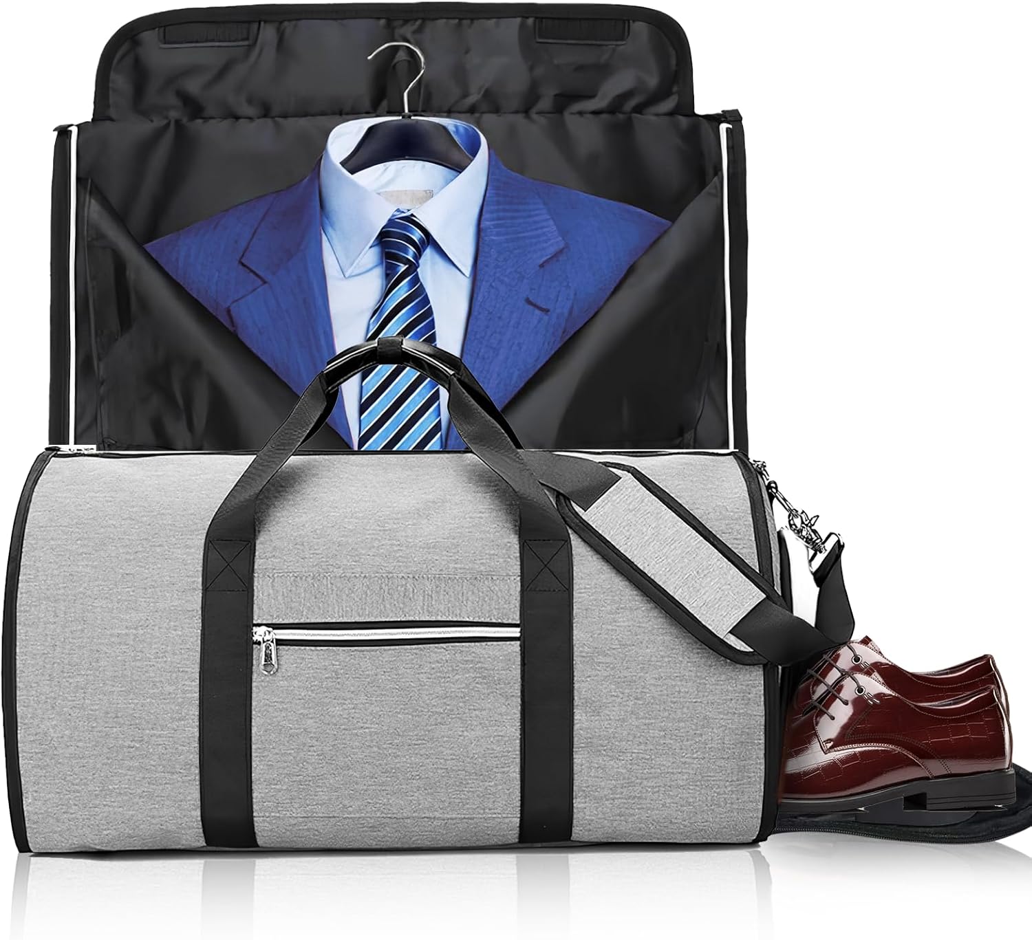 Travel Garment Bag, 55L Large Travel Suit Carrier, Carry On Garment ...