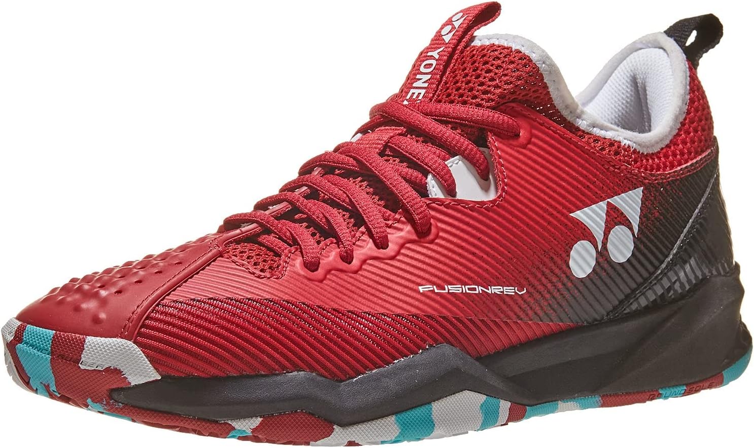 YONEX Men's Power Cushion Fusion Rev 4 Tennis Shoes, Red/Black, 10.5 ...