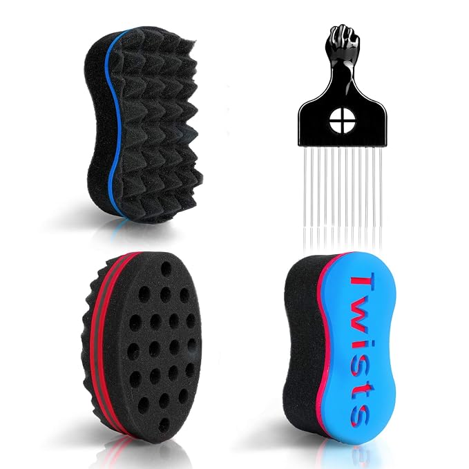 Amazon.com : Magic Twist Curling Sponges for Women and Men - LEADUWAY ...