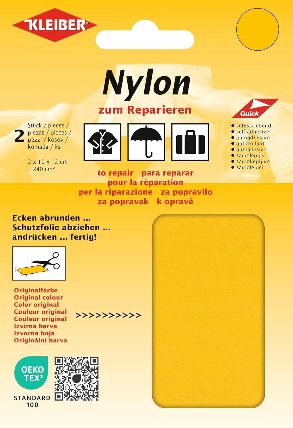 Amazon.com: Kleiber Self Adhesive Waterproof Nylon Repair Patches ...