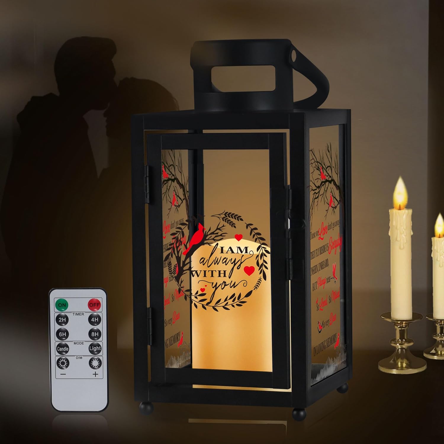 Amazon.com: YUNGCHI Sympathy Gift Memorial Flickering Led Candle and ...