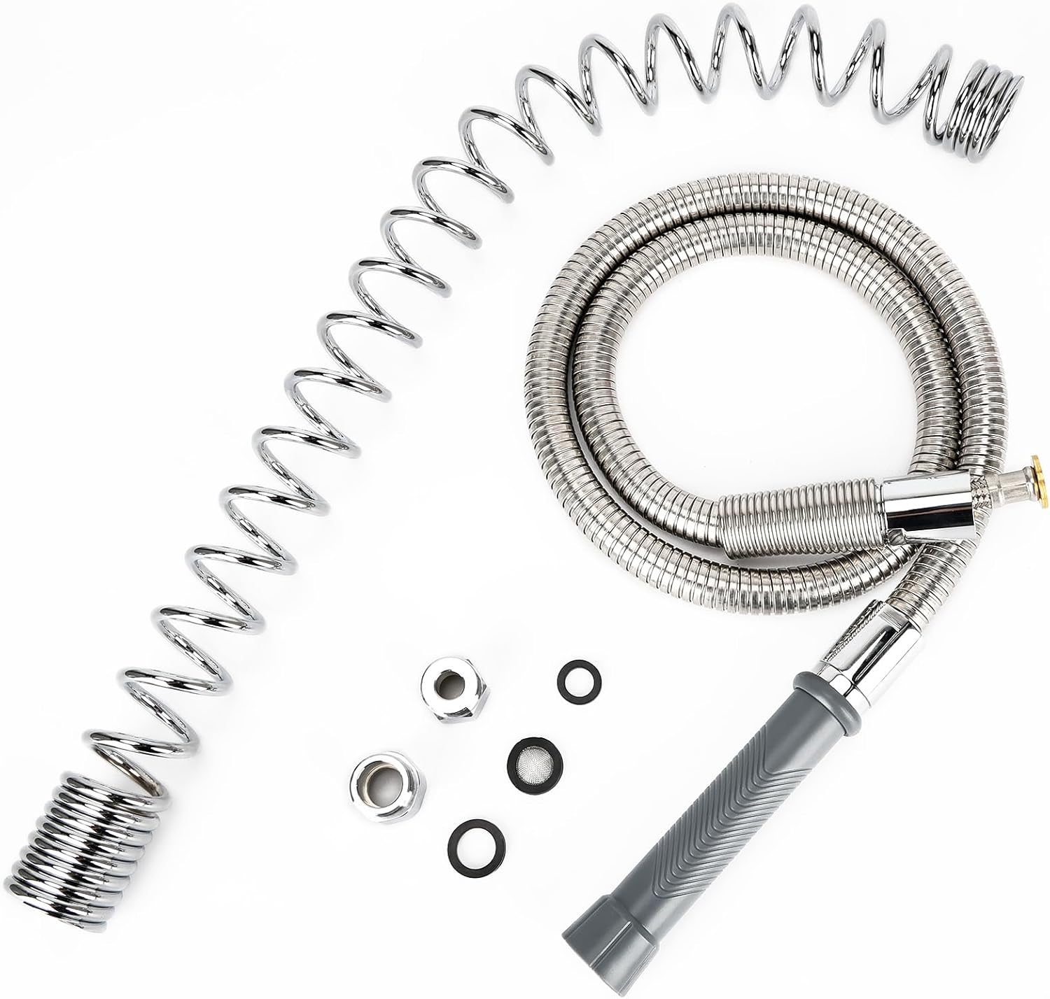 45" Commercial Sink Sprayer Hose, 45 Inch Pre Rinse Hose with Stainless ...