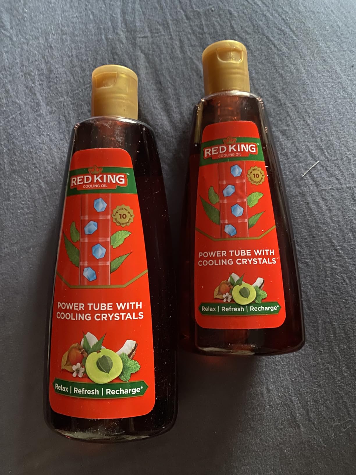 Red King Cooling oil|Non sticky| Power of 10 Ayurvedic ingredients ...