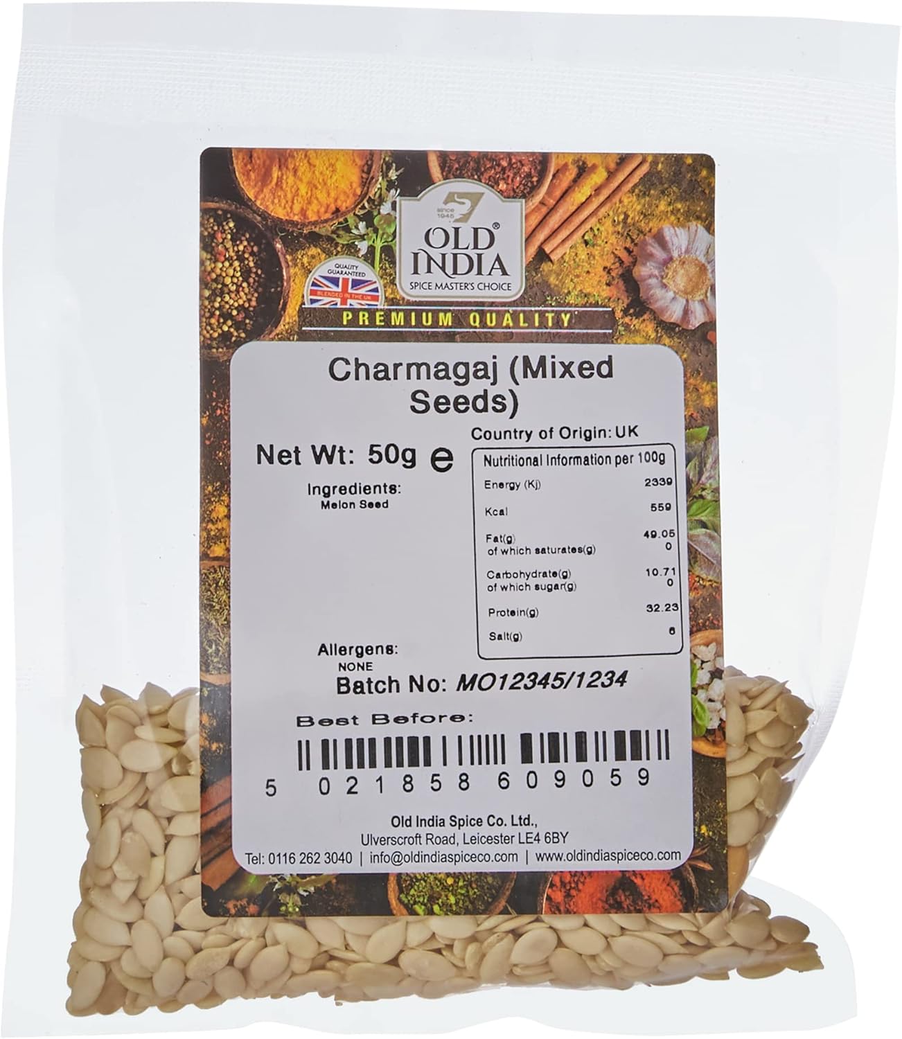 Old India Charmagaj (Mixed Seeds) 50g : Amazon.co.uk: Grocery