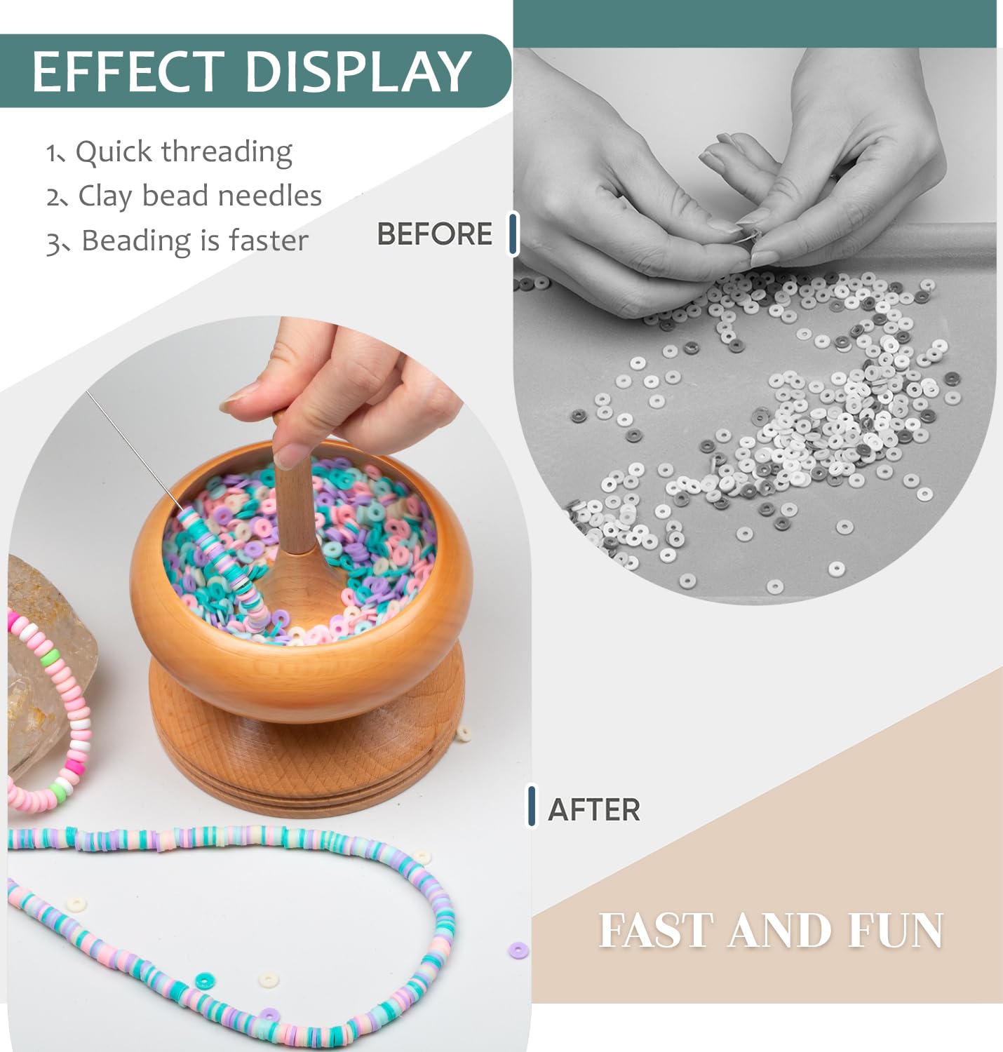 INDIVSHOW Bead Spinner, Quick Beading Tool for Making Jewelry, Such As ...