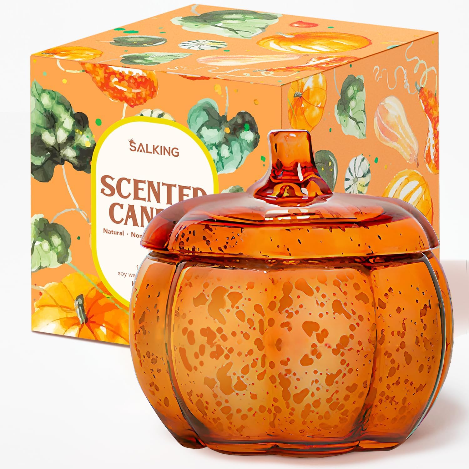 Amazon.com: Autumn Scented Candles, Black Vanilla & Truffle, Pumpkin ...