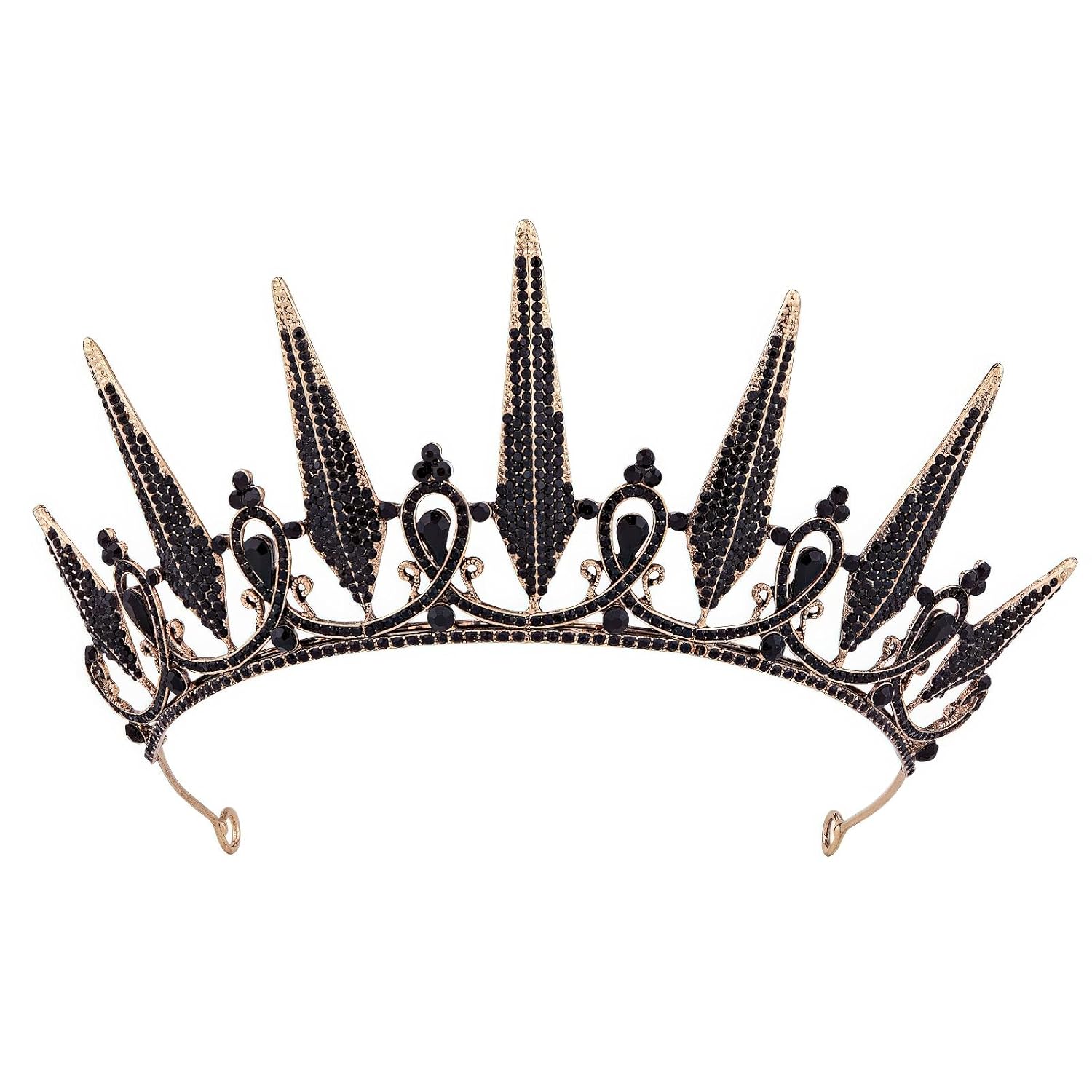 Evil Queen Costume Women Crown, Black Swan Vampire Ursula Tiara ...