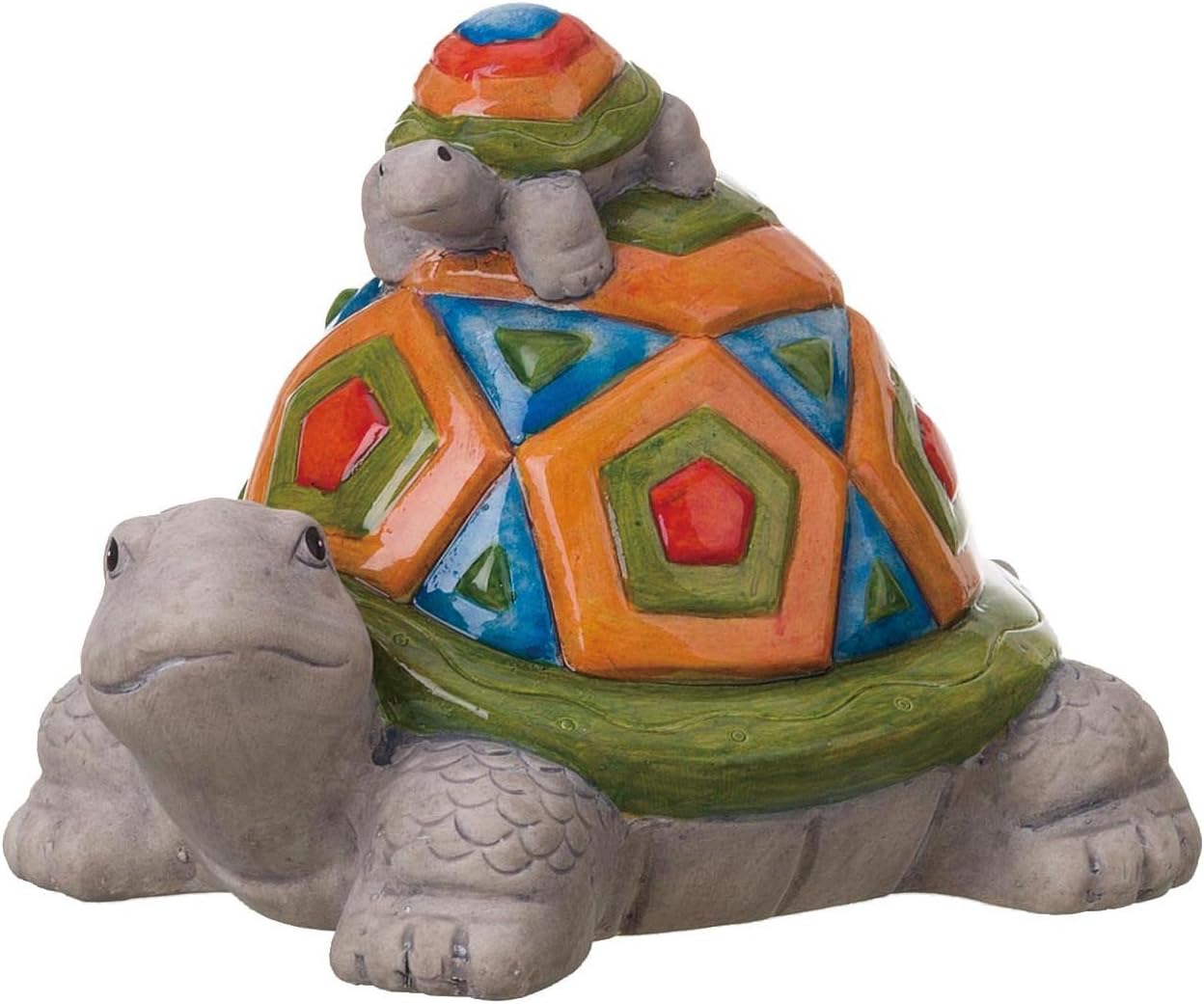Amazon.com: Transpac Terracotta Stacked Turtle Figurine : Home & Kitchen