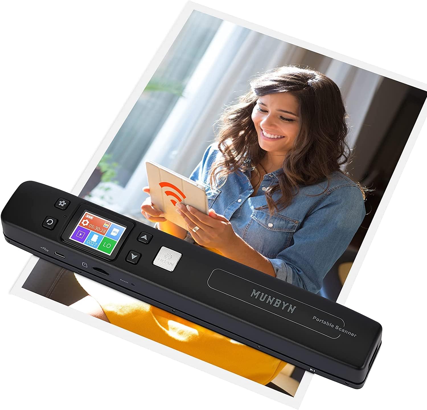 Amazon.com: MUNBYN Portable Scanner Black : Office Products