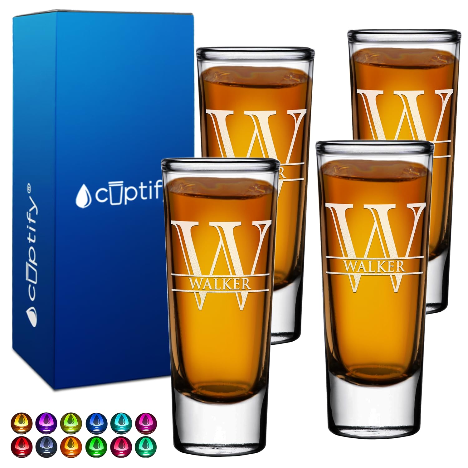 Amazon.com | Personalized Shot Glasses Custom 2 oz Cordial Shot Glasses ...