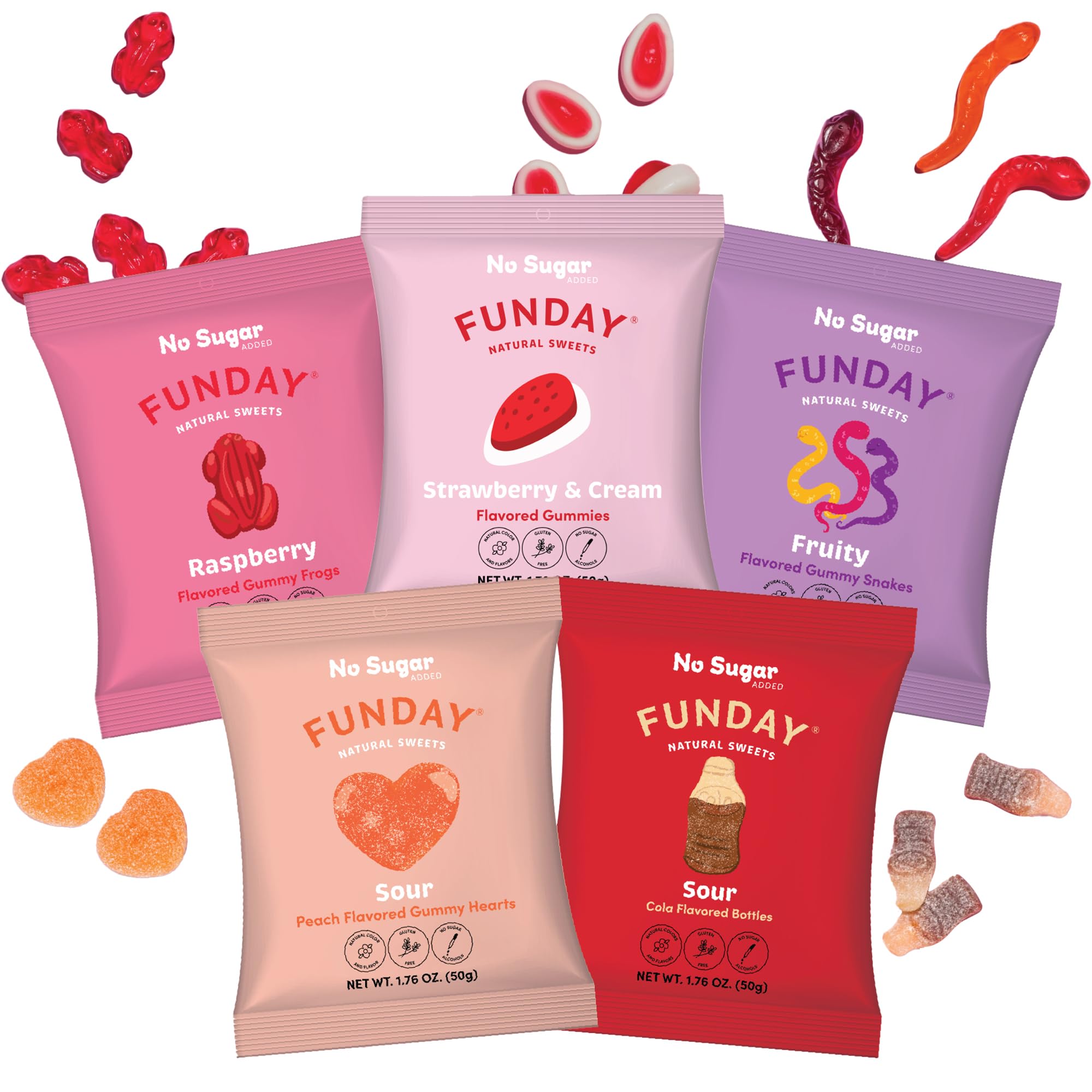 Amazon.com : FUNDAY The Can't Decide Box - 5 Delicious Assorted Flavors ...