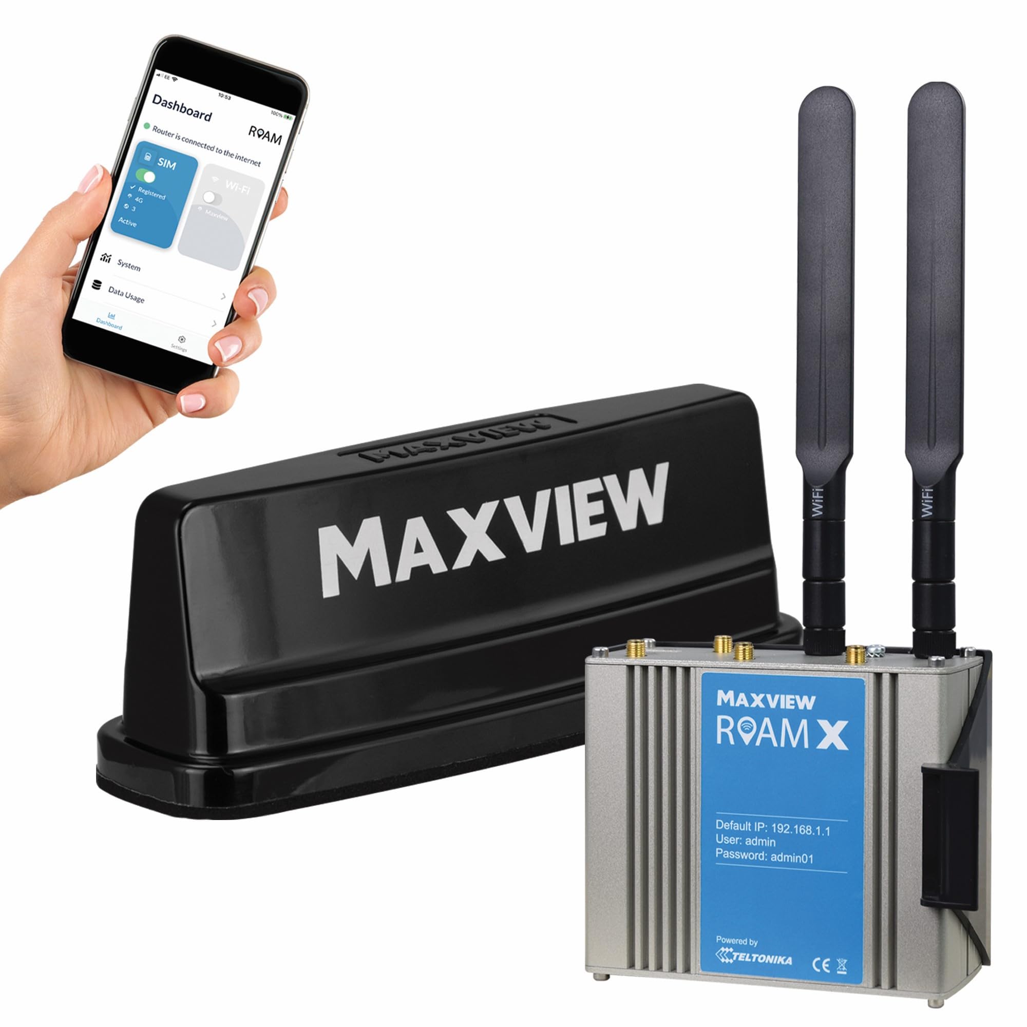 Maxview MXL057/B Roam X Campervan WiFi System | 5G Ready Antenna ...