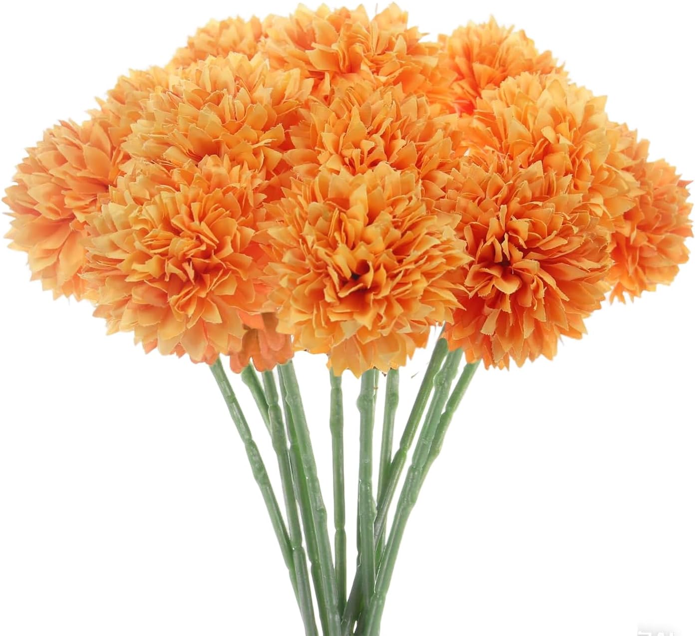 Amazon.com: Guagb Artificial Fall Flowers 2 Pcs 18 Heads Fake Mums Silk ...