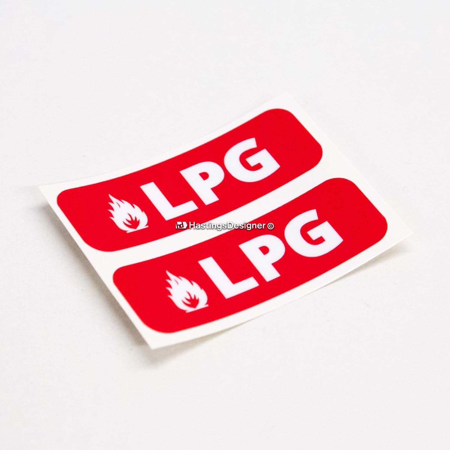 HastingsDesigner 2x LPG FUEL GAS Laminated Small Weatherproof Motorhome ...