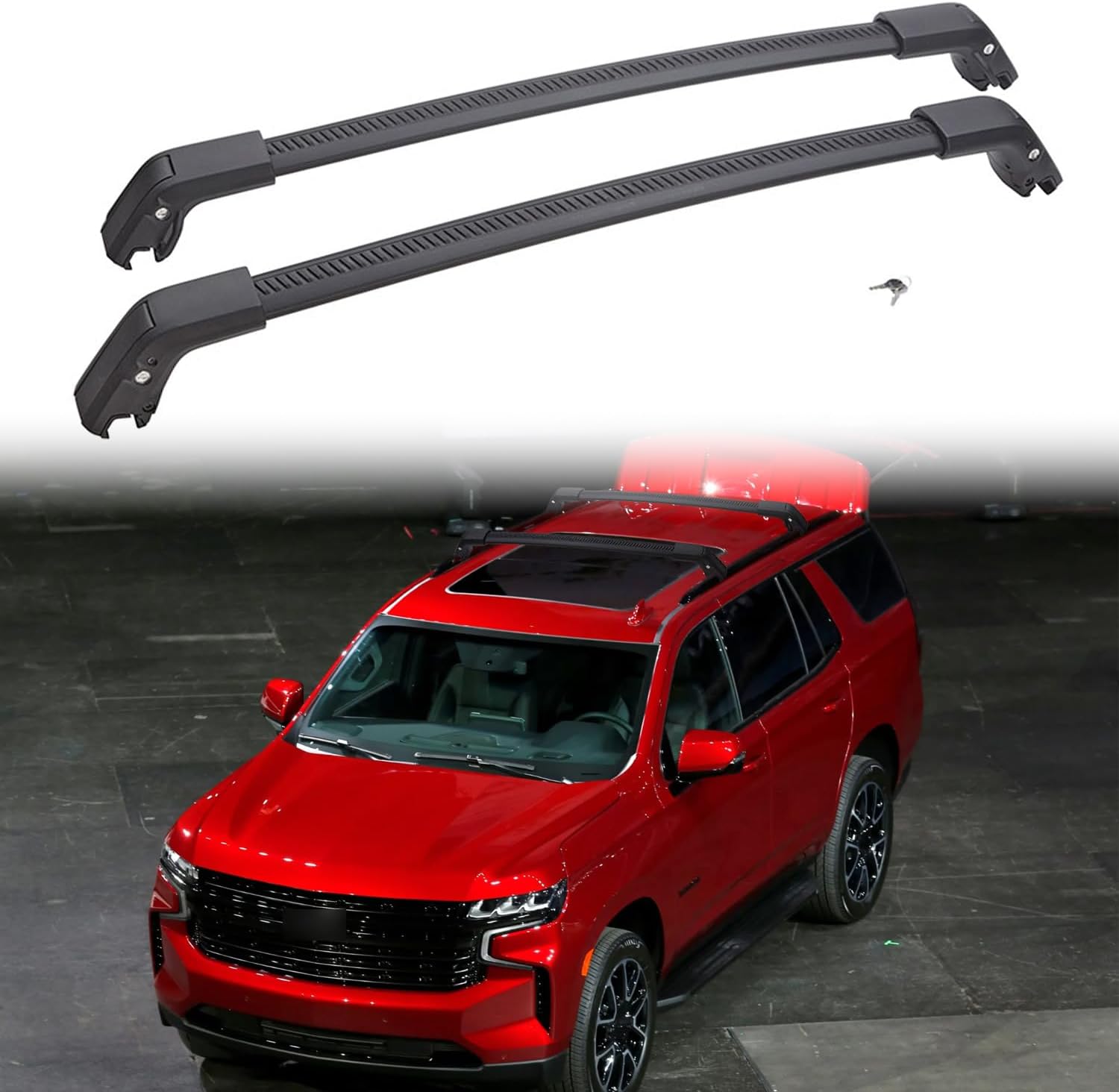 Amazon.com: Roof Rack Cross Bars Compatible with 2021-2024 Chevy Tahoe ...