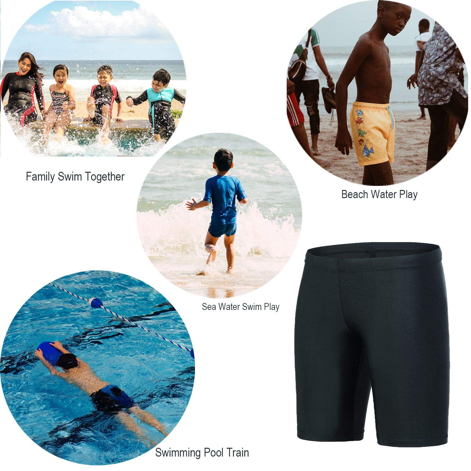 Snapklik.com : Xioker Boys Swim Jammers Kids Jammer For Swimming,Youth ...