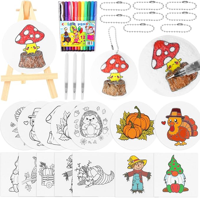 Amazon.com: HABDJILTY Fall Thanksgiving 3D Foam Magic Puffy Paint Kit ...