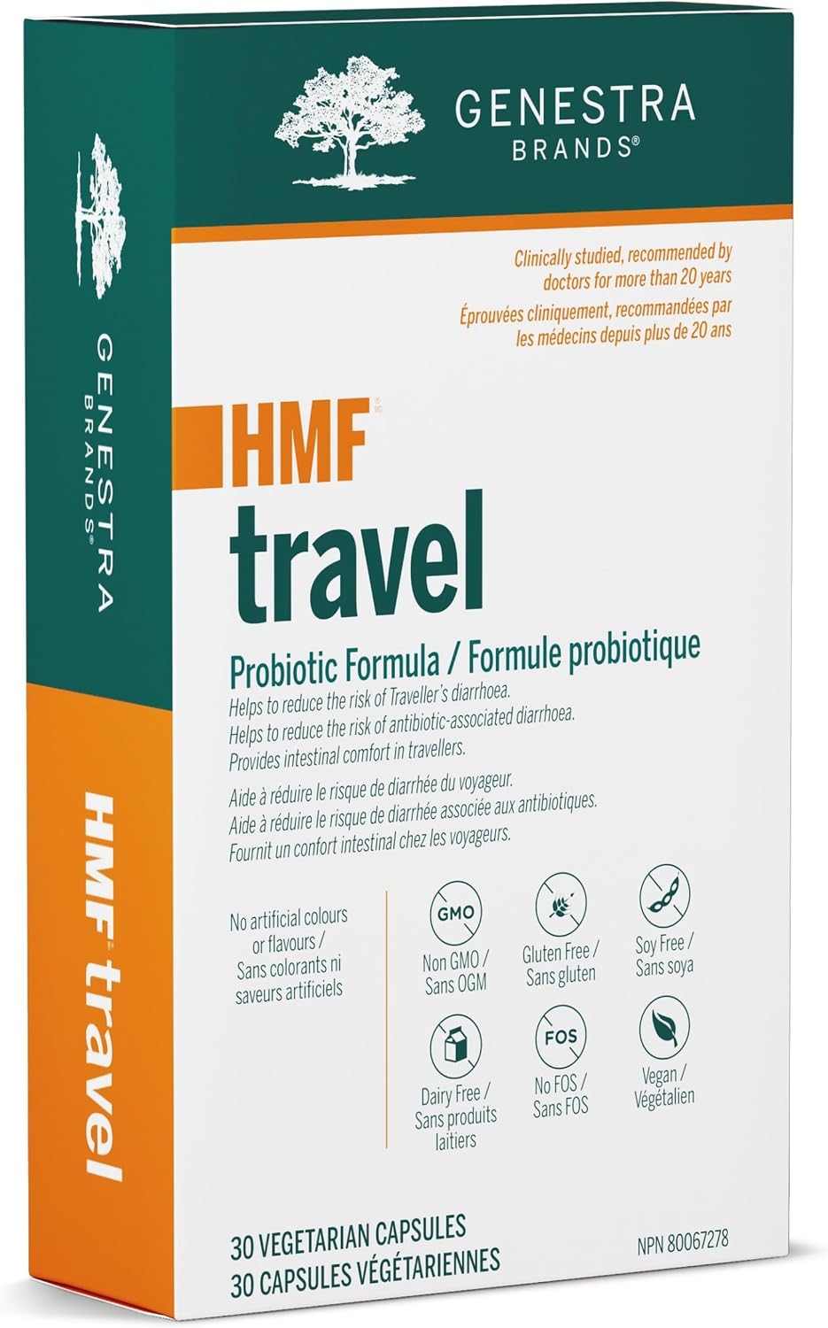 Genestra Brands HMF Travel Probiotic - Digestive & Gut Support