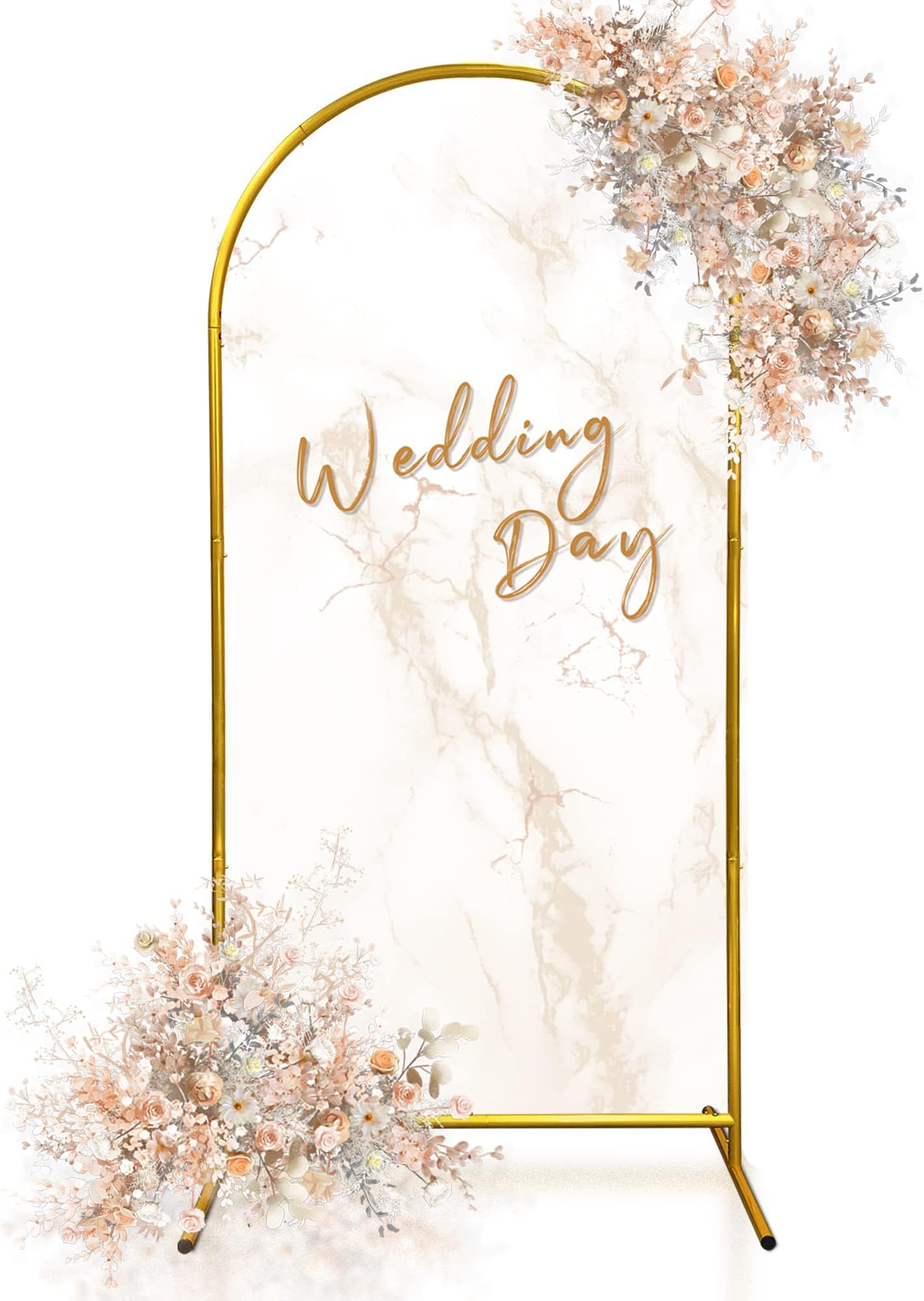Amazon.com: DQHKOW 5.9Ft Arch Backdrop Stand Wedding Arch Stand Balloon ...