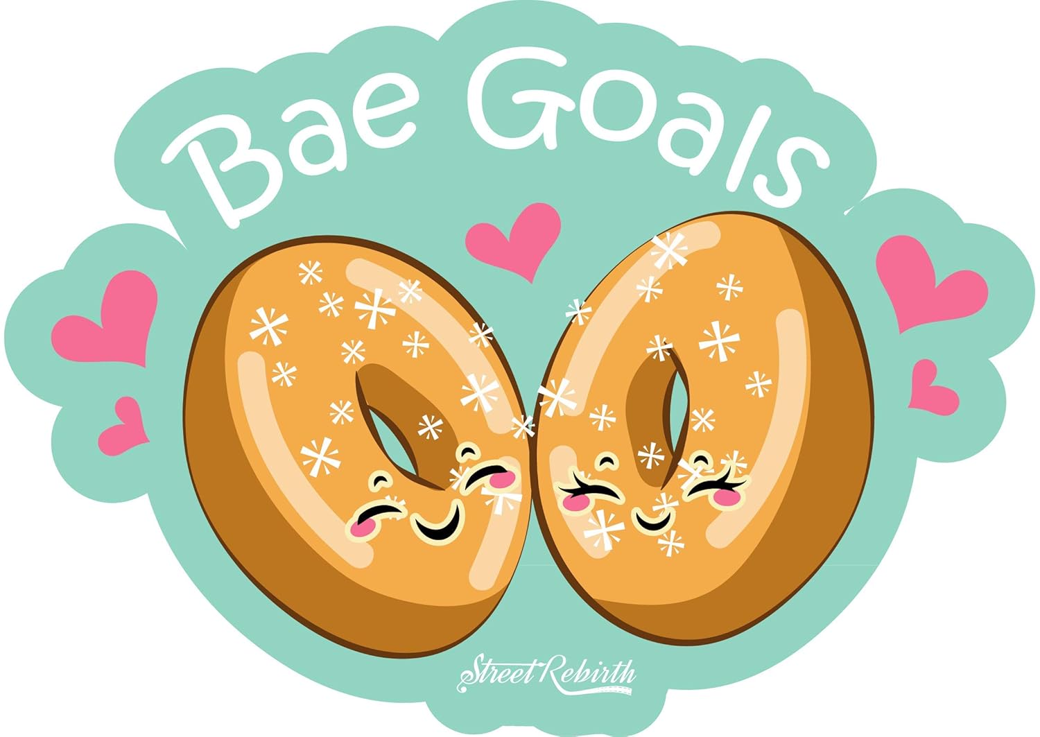 Amazon.com: Bae Goals Sticker - 4 Inch Water Proof Vinyl - Bagel ...