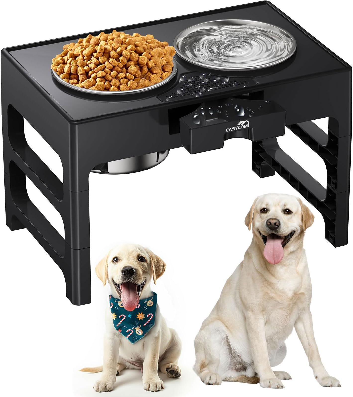 Pet Supplies : EveryYay Dining in Elevated Double Diner for Dogs, 7.5 ...