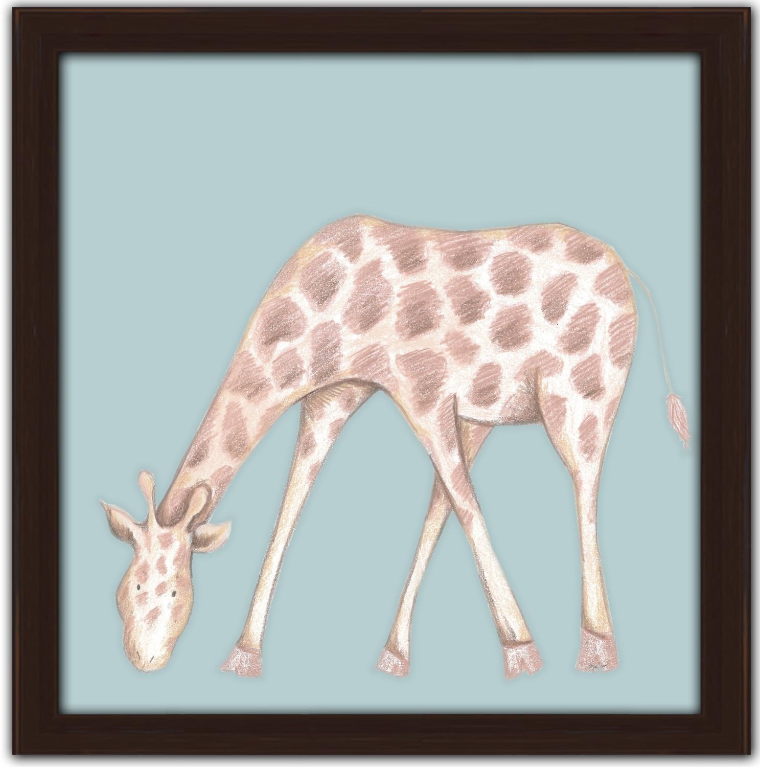 Amazon.com: Doodlefish Jaden Giraffe Wall Art, Multi : Home & Kitchen