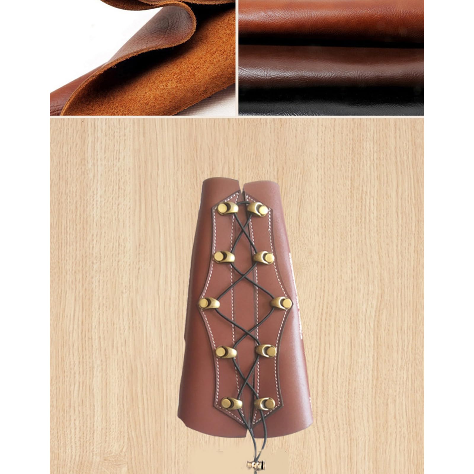 Snapklik.com : Glove Wrap,Adjustable Leathers Arm Guard For Archery ...