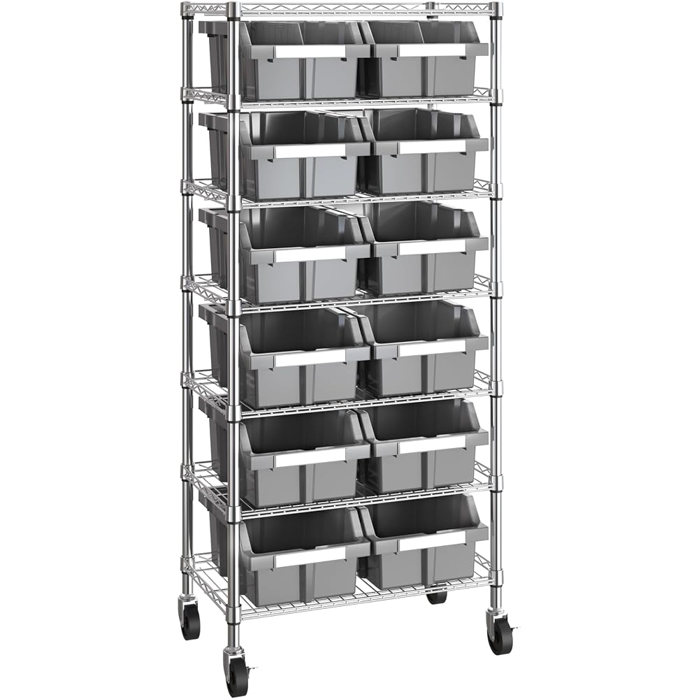 $30/mo - Finance Seville Classics Heavy Duty NSF Bin Rack Solid Steel ...