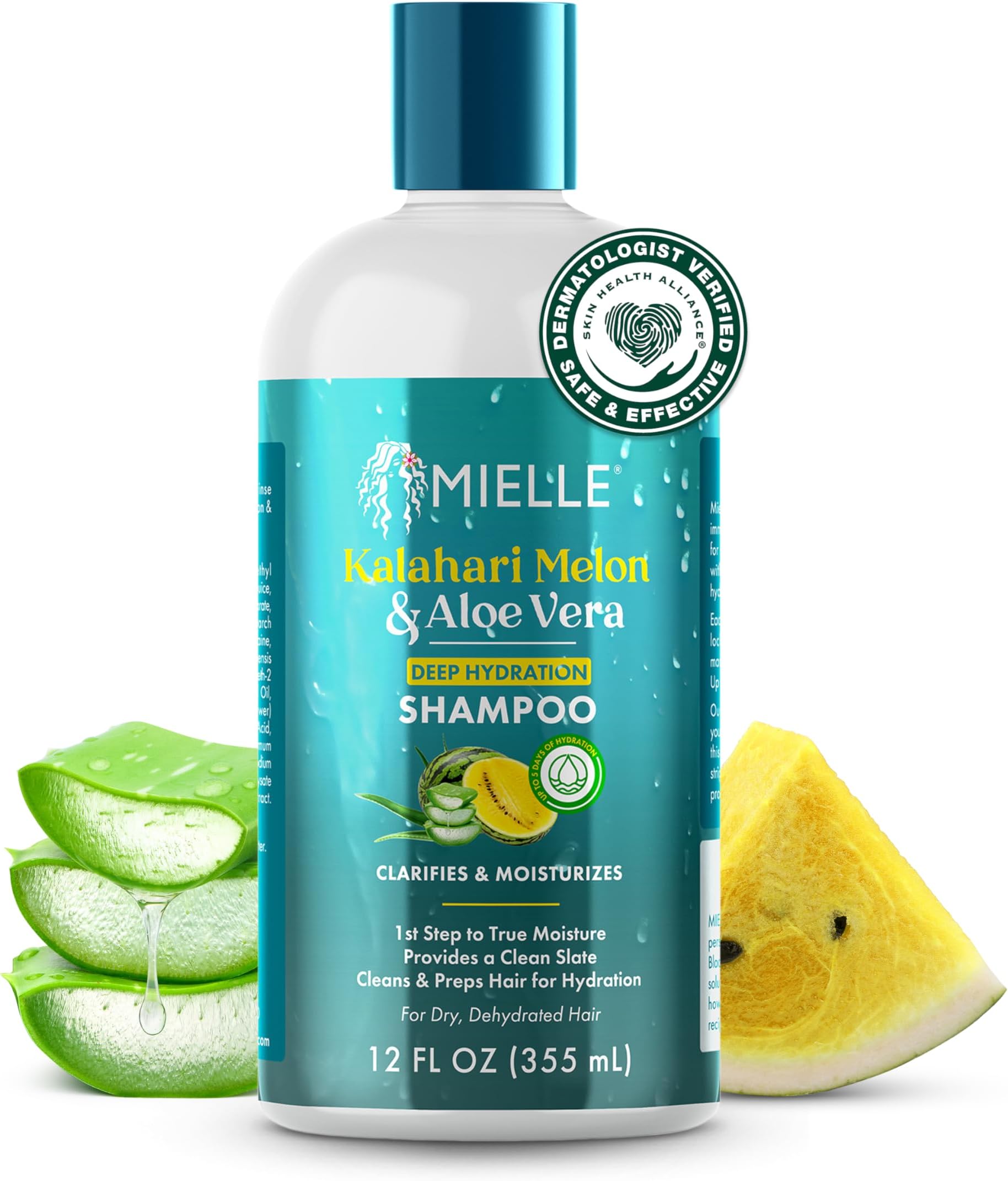 Amazon.com : Mielle Kalahari Melon & Aloe Vera Deep Hydration Shampoo ...