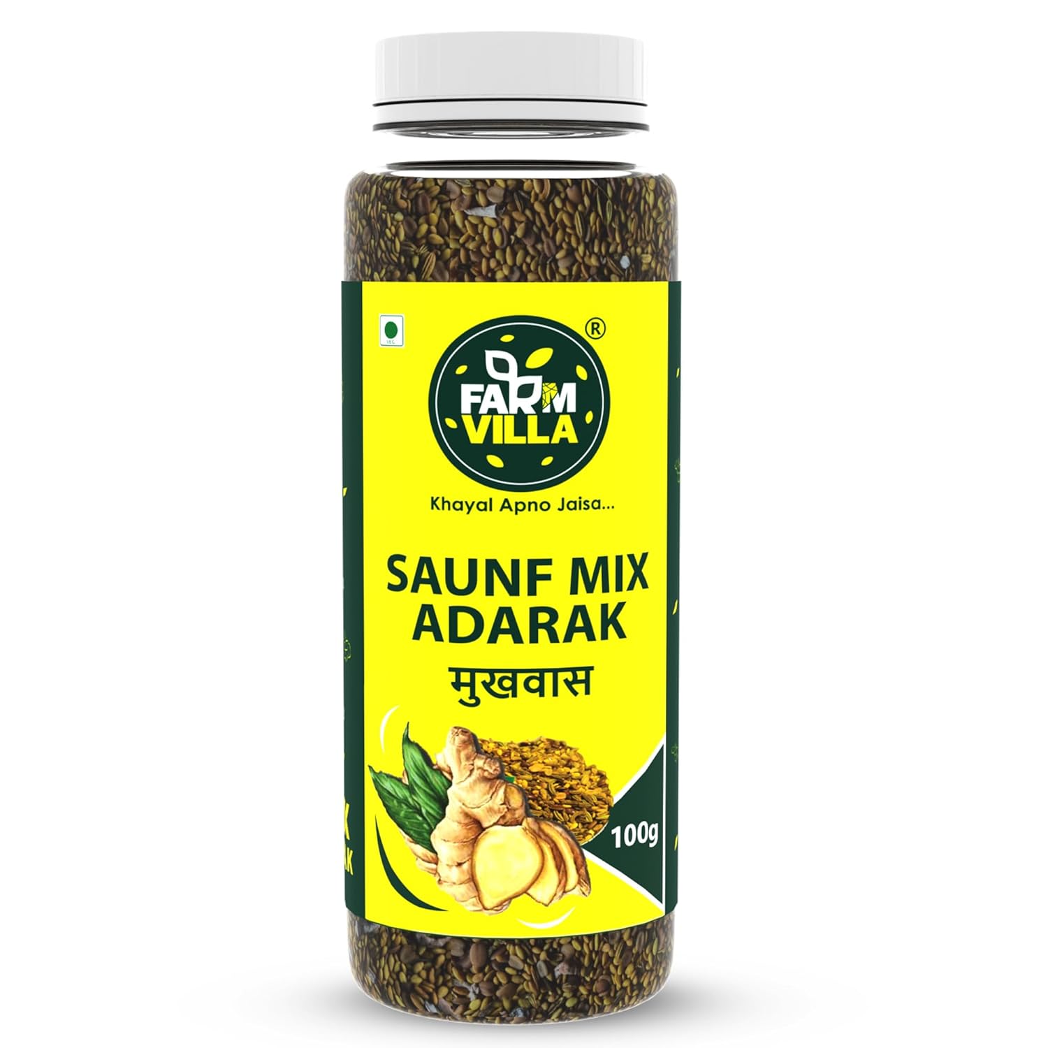 FARM VILLA Roasted Tal & Saunf Mix Adarak Mukhwas with Health Benifits ...