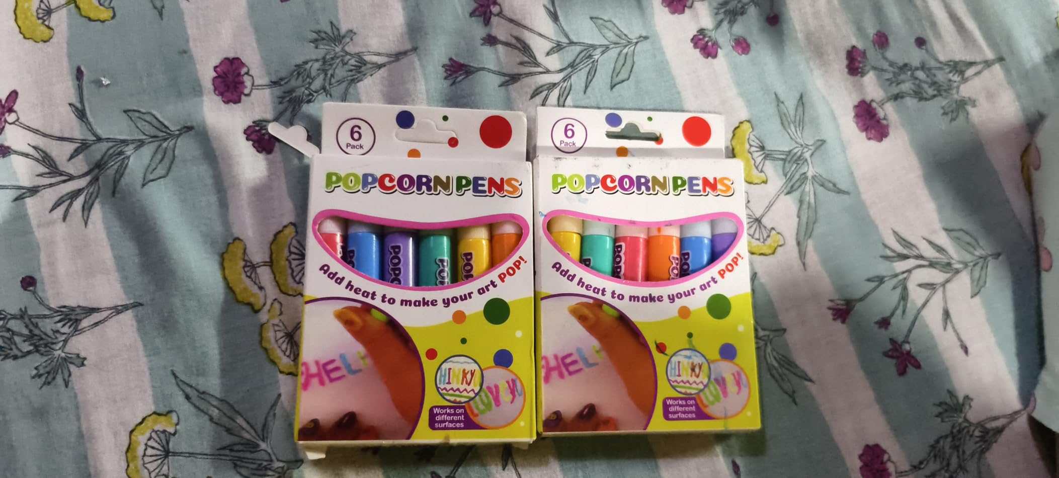 Buy Crackles Popcorn Drawing Pen Magic Puffy 3D DIY Colorful Art Safe ...