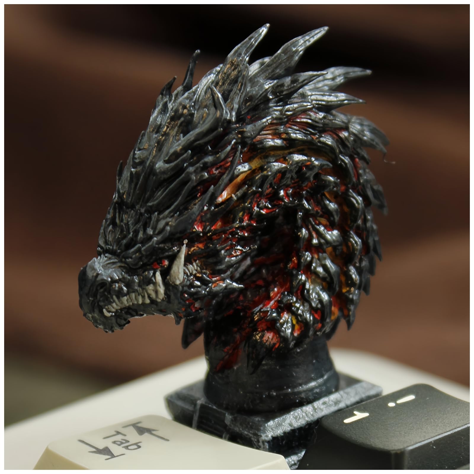 Amazon.com: REDQIN Artisan Keycaps - Dragon Chess Keycaps Resin Keycaps ...