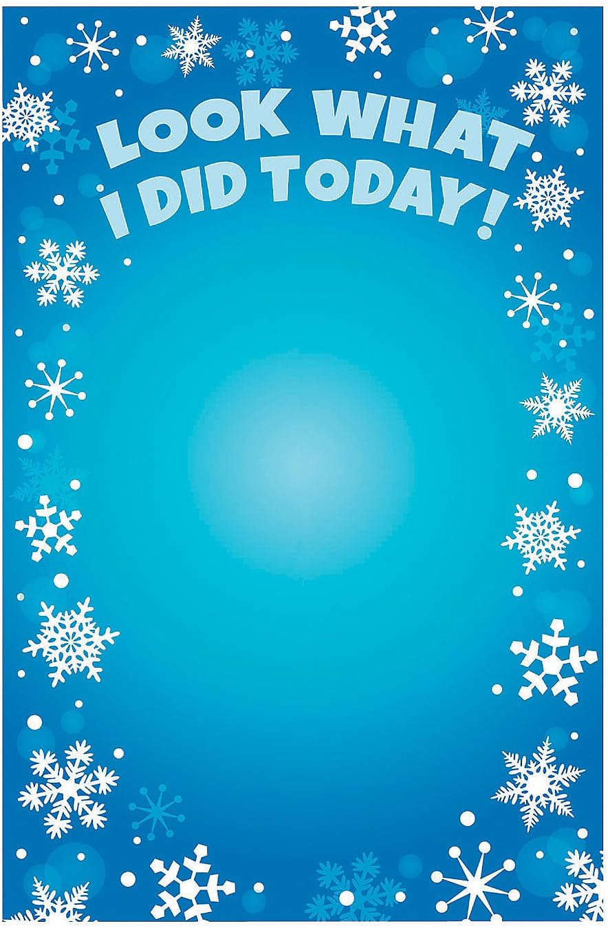 Amazon.com: Fun Express Look What I Did Today Jumbo Posters - Engaging ...