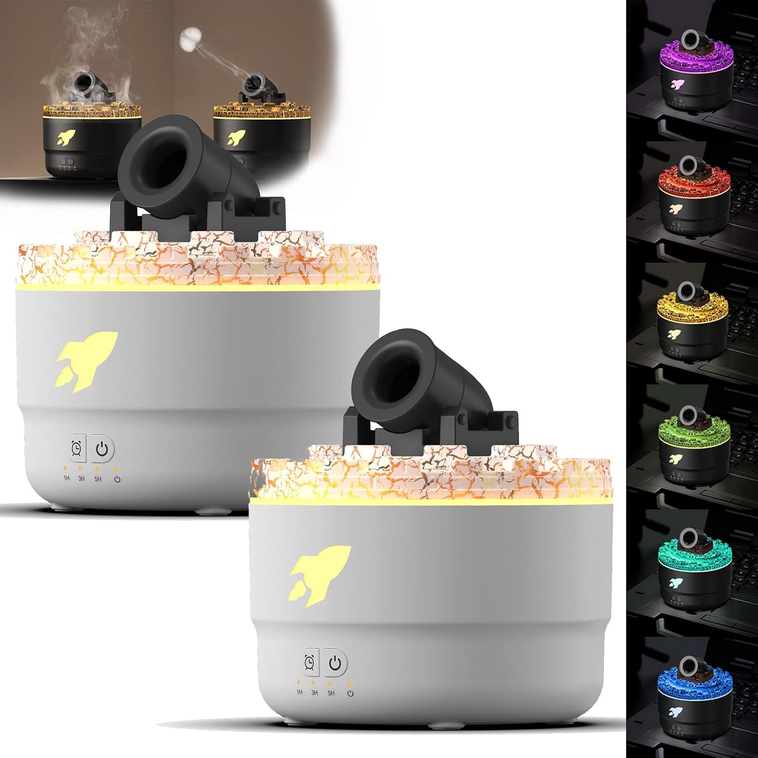 Cannon Blast Aroma Humidifier, Flame Diffuser Humidifier, Turret ...