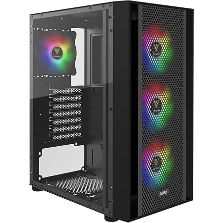 Amazon.com: GAMDIAS ATX Mid Tower Gaming Computer PC Case with Side ...