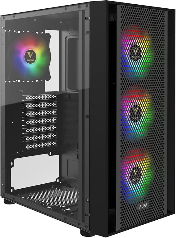 Amazon.com: GAMDIAS ATX Mid Tower Gaming Computer PC Case with Side ...