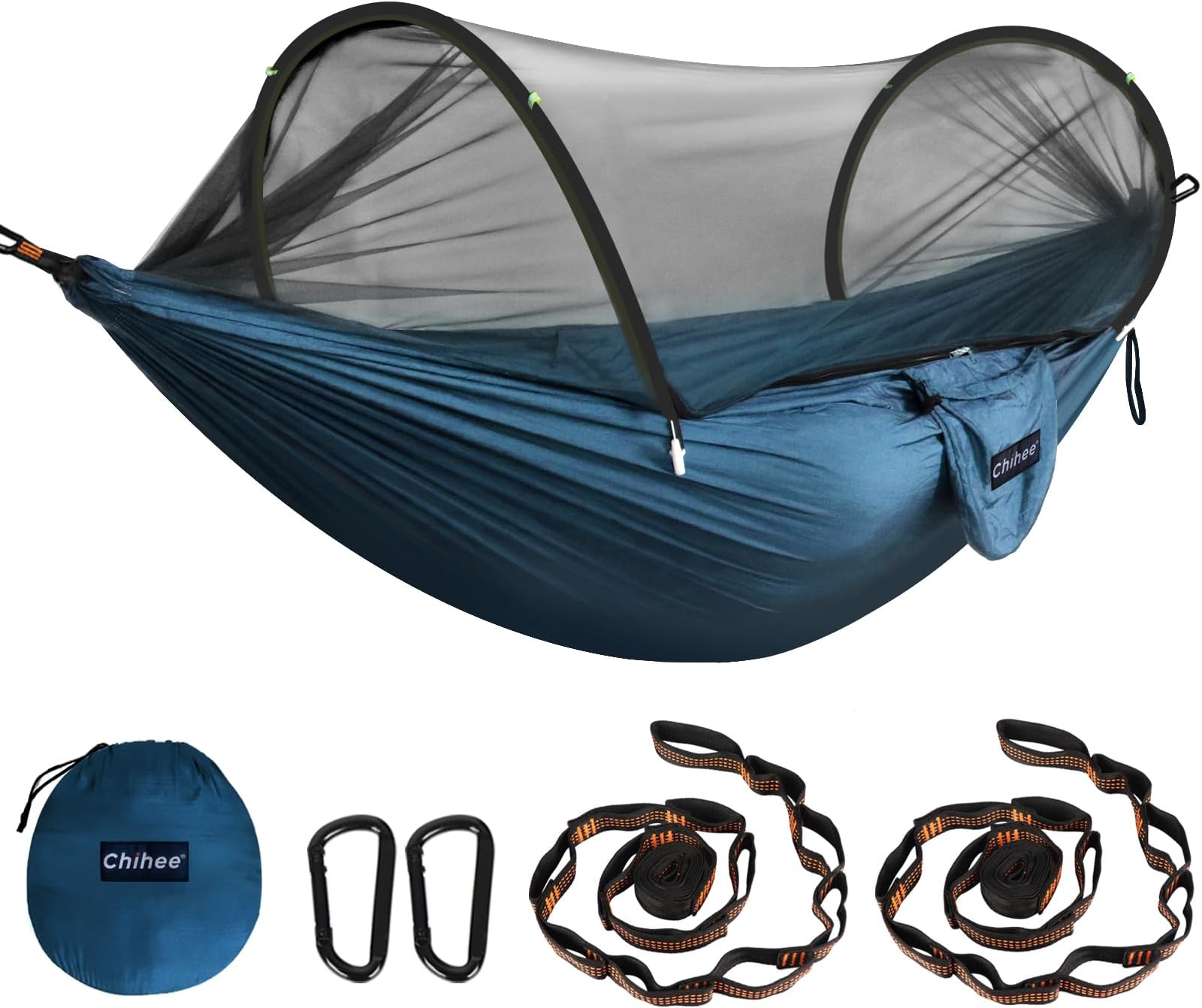 Amazon.com : Double Hammock with Mosquito Net Hammock Bed for Outdoor 2 ...