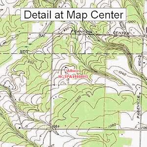 Amazon.com : USGS Topographic Quadrangle Map - Albion, Pennsylvania ...