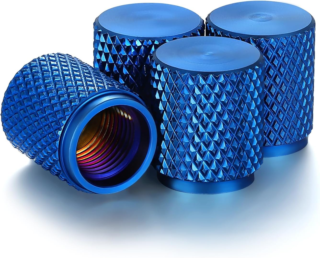 Amazon.com: STEEL HAWK Tire Air Valve Caps – Precision CNC Machined ...