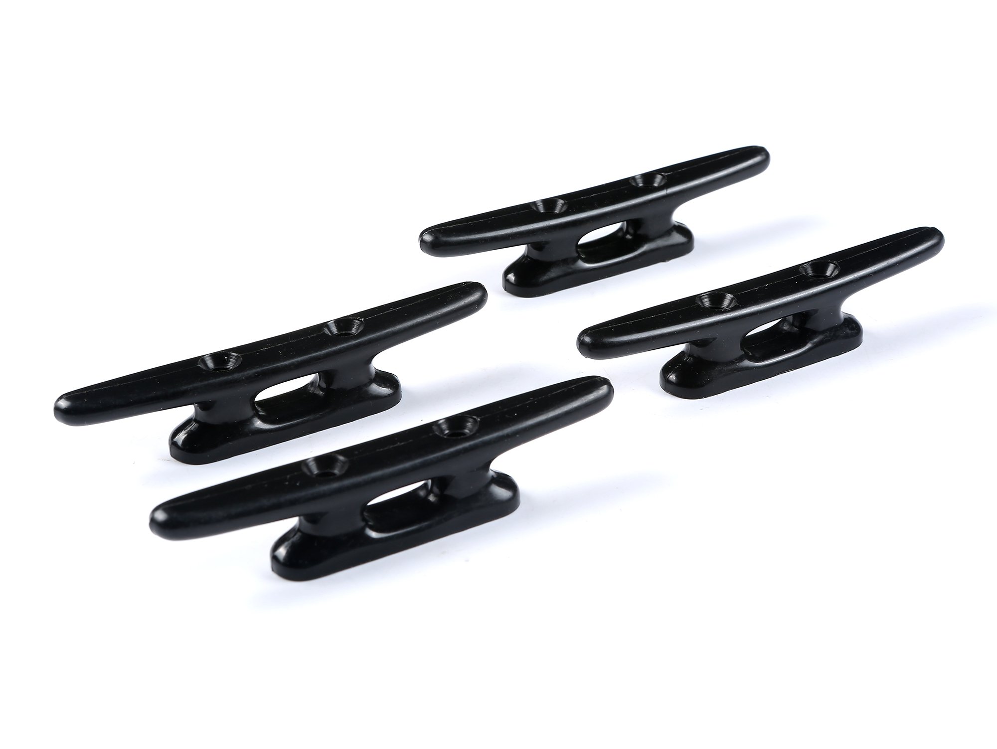 Snapklik.com : Boat Cleat Dock 4 Inch Nylon Cleats Kayak Black 4 Pack