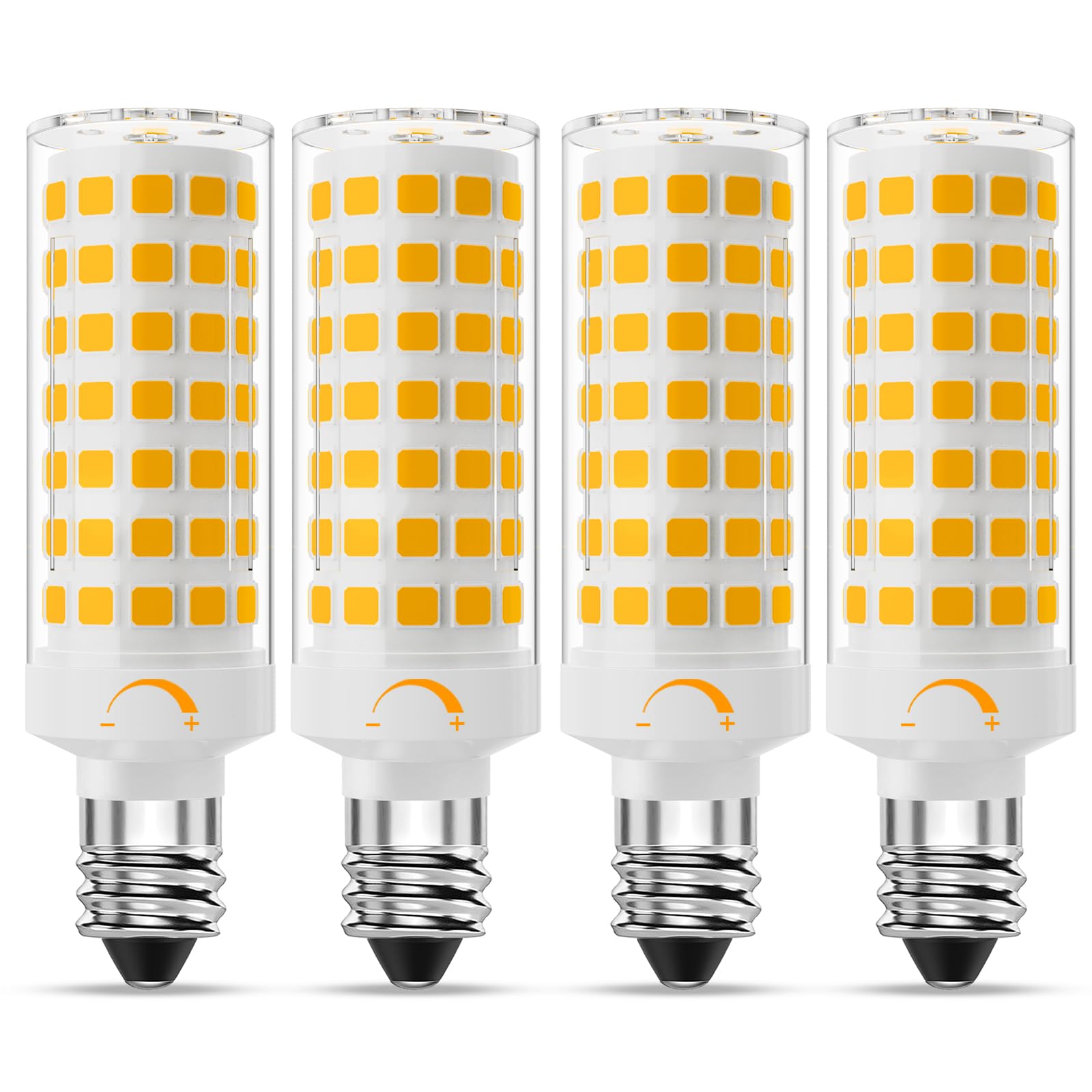 Lacnooe E11 LED Bulb Dimmable,JDE11 120V 75W Halogen Candelabra Bulbs ...