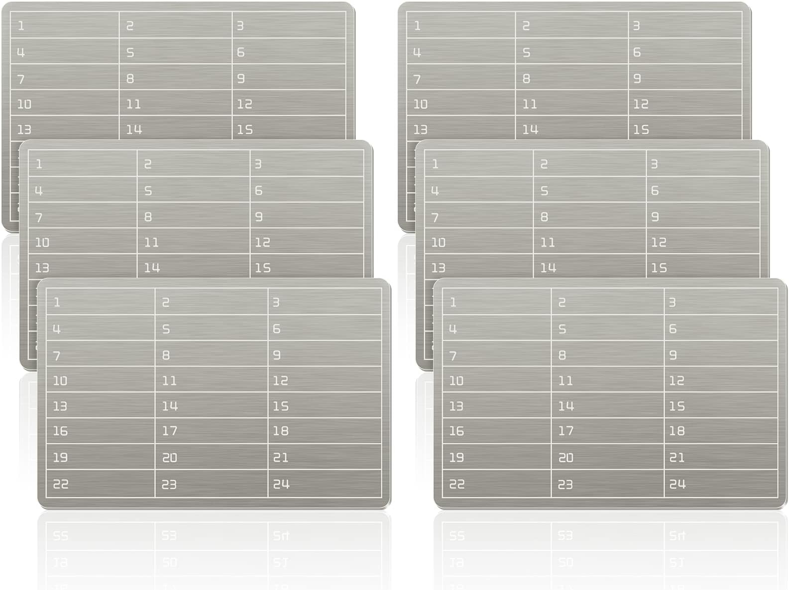 6 Plates Steel Wallet Crypto Cryptocurrency Seed Storage Crypto Wallet ...